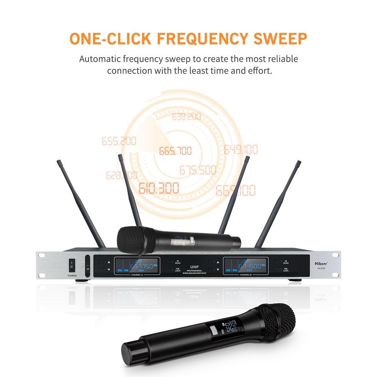Professional UHF Wireless Microphone System