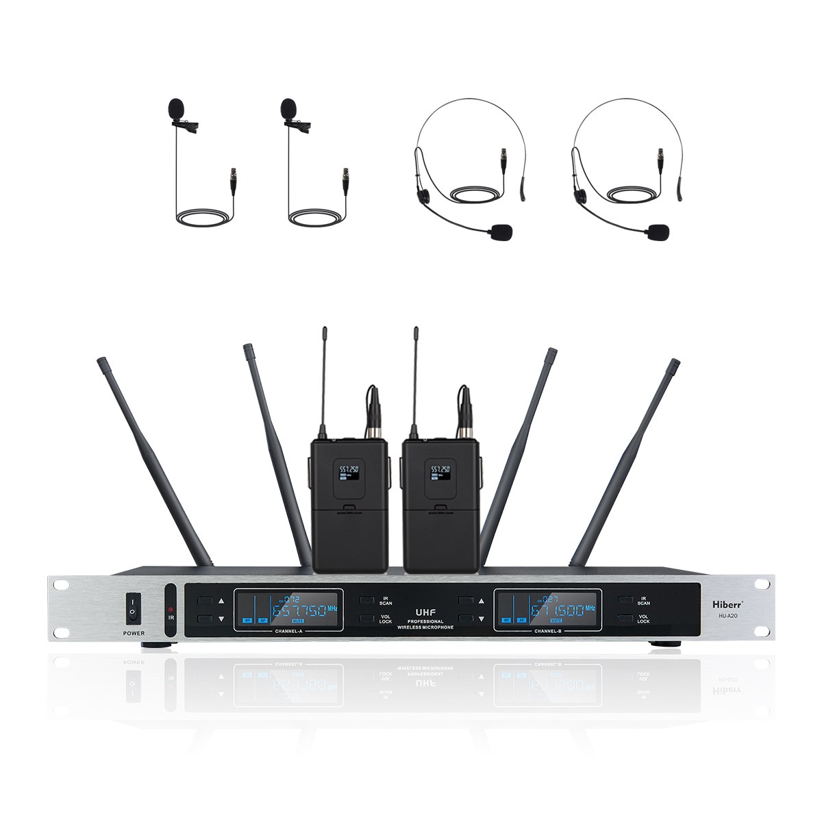 Professional UHF Wireless Microphone System